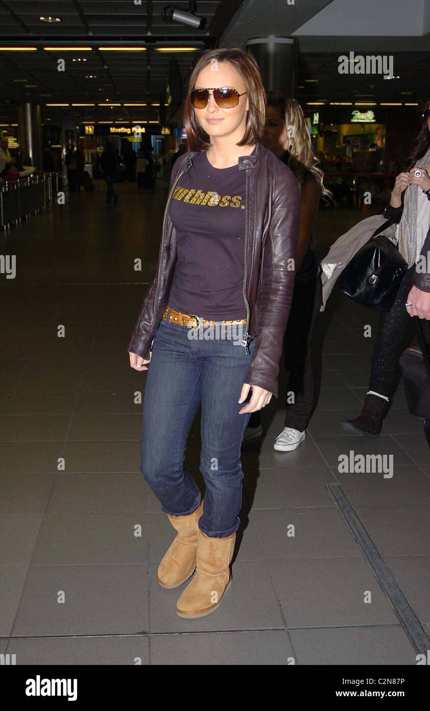 Chanelle Hayes arrives at Dublin airport with an MTV film crew on her ...