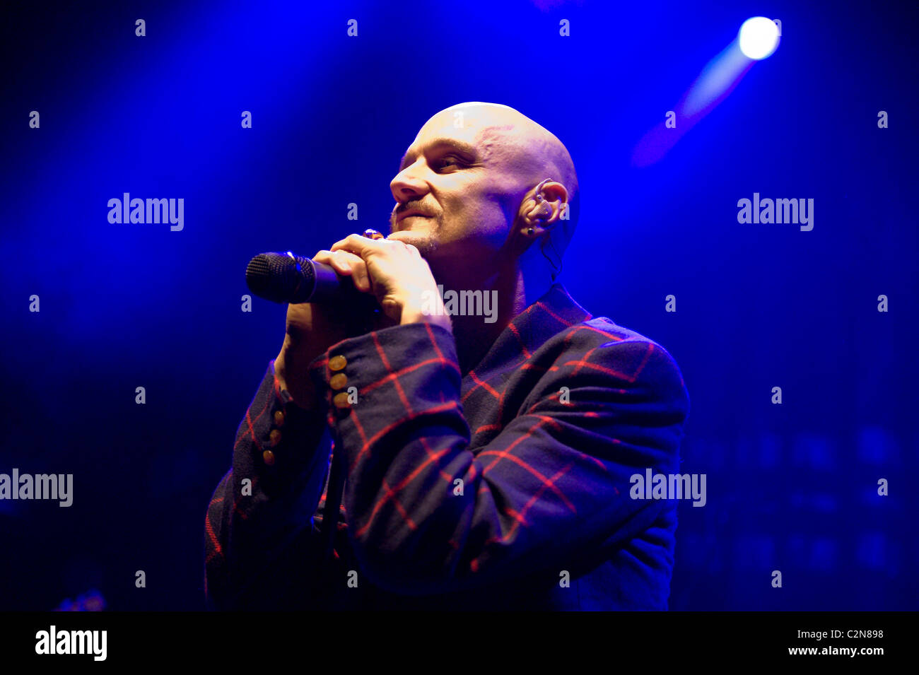 Tim Booth British rock band James performing live at Shepherds Bush ...