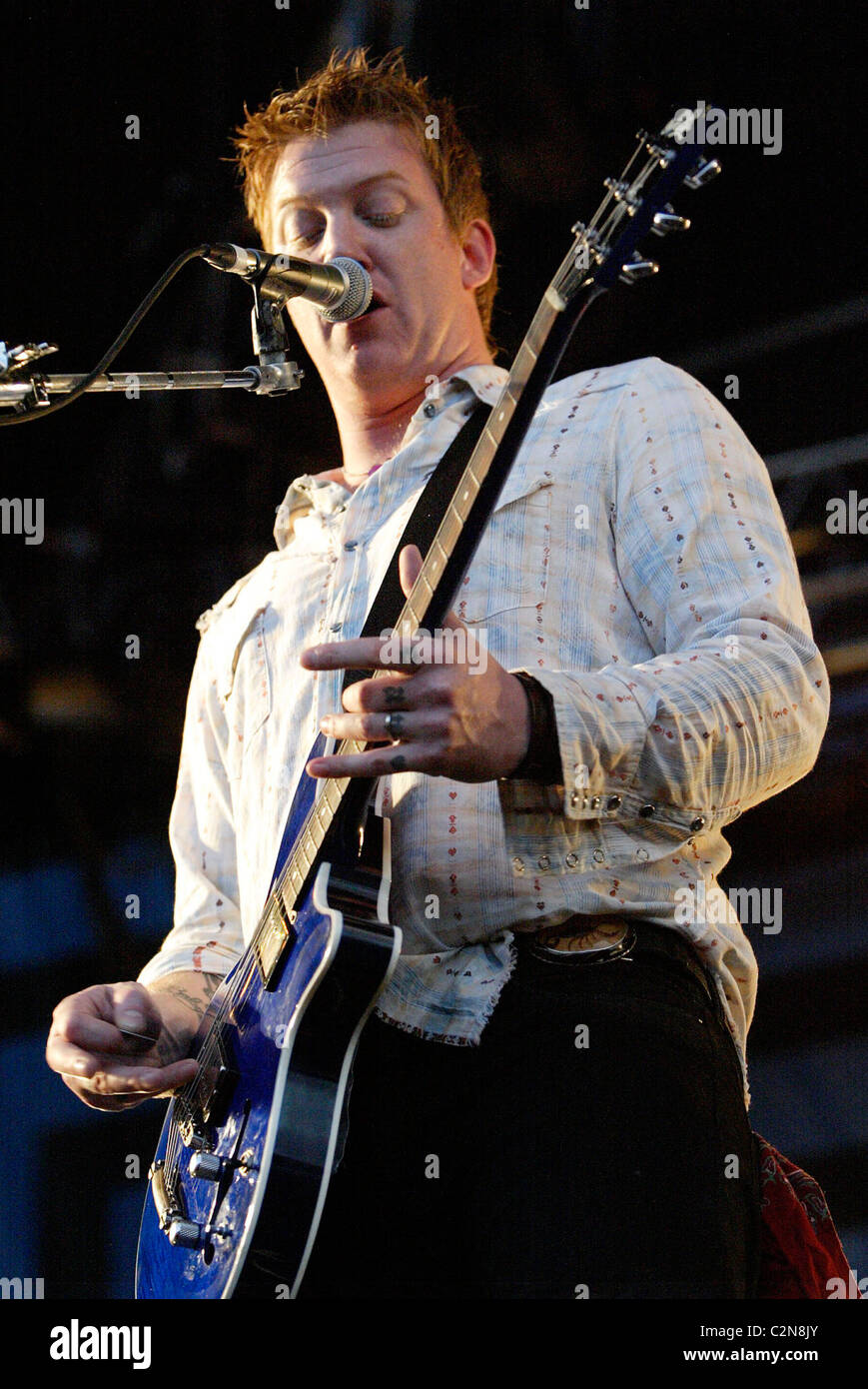 Josh homme from queens of the stone age hi-res stock photography and ...