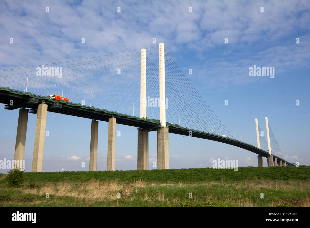 The Queen Elizabeth II Bridge dartford river thames M25 crossing london ...