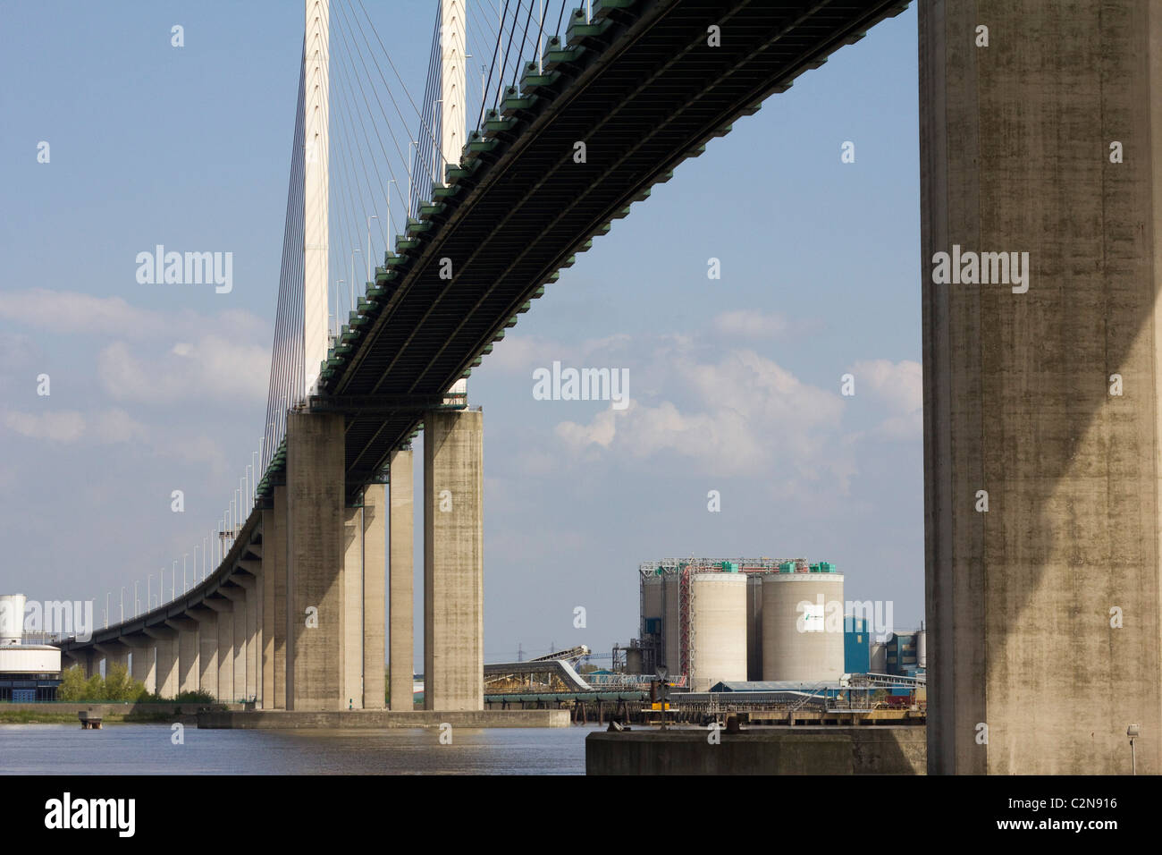 The Queen Elizabeth II Bridge dartford river thames M25 crossing london ...