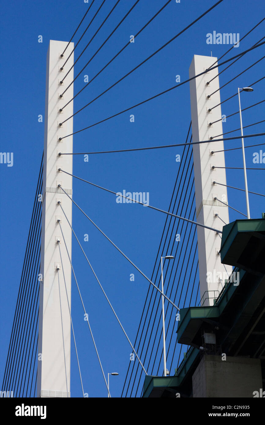 The Queen Elizabeth II Bridge dartford river thames M25 crossing london ...