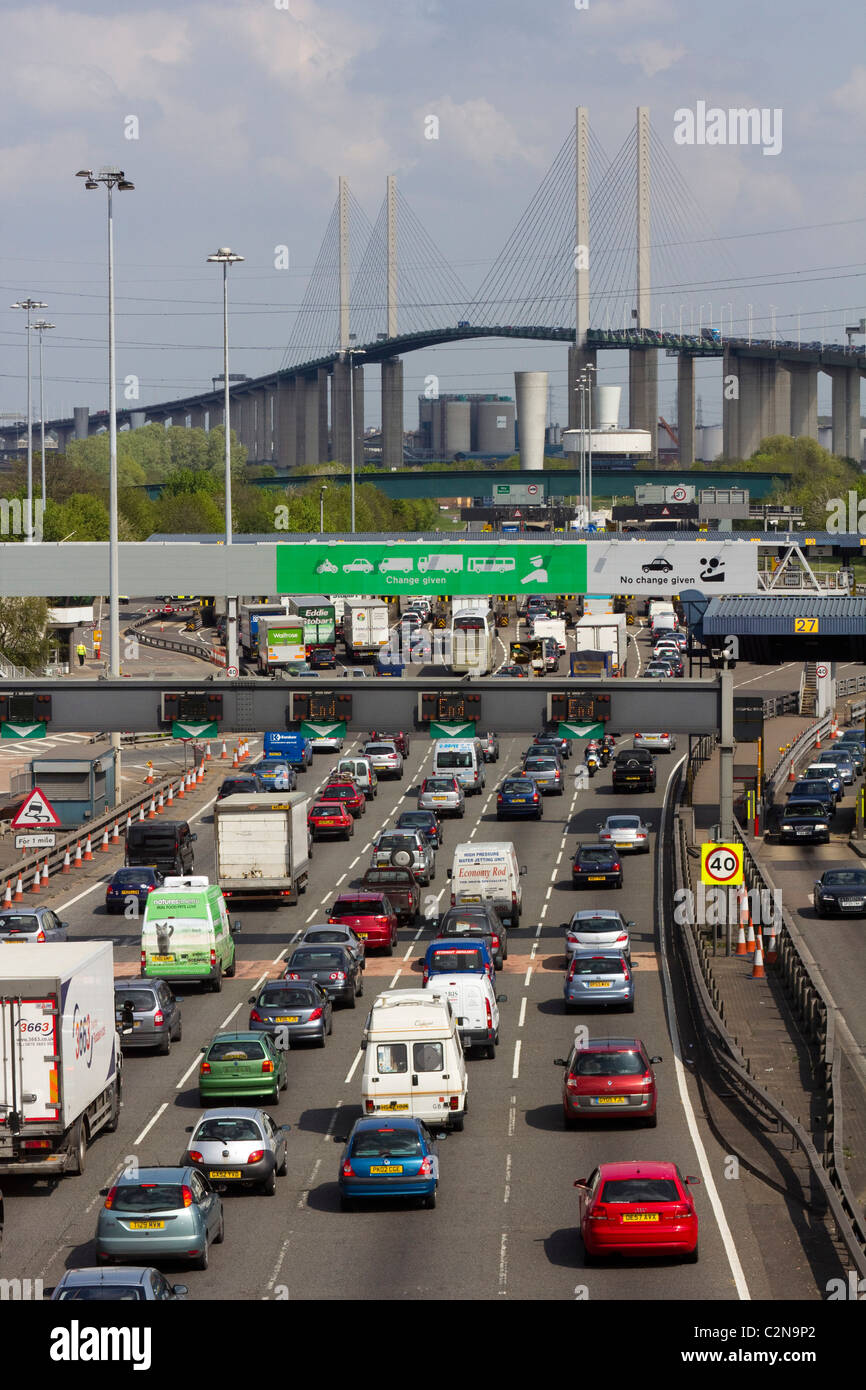 The Queen Elizabeth II Bridge dartford river thames M25 crossing london ...