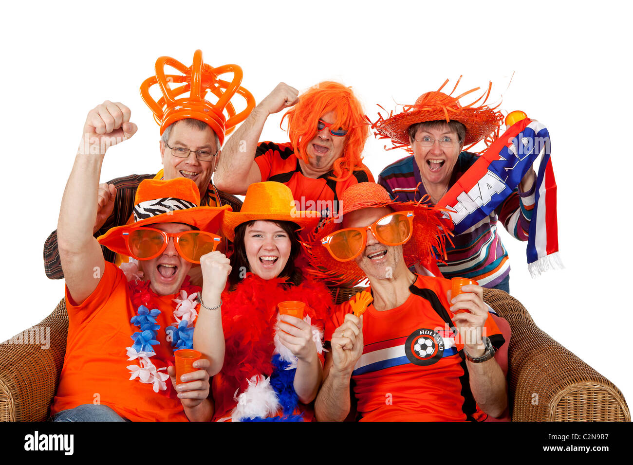 Dutch soccer fans cheer netherlands hi-res stock photography and images ...