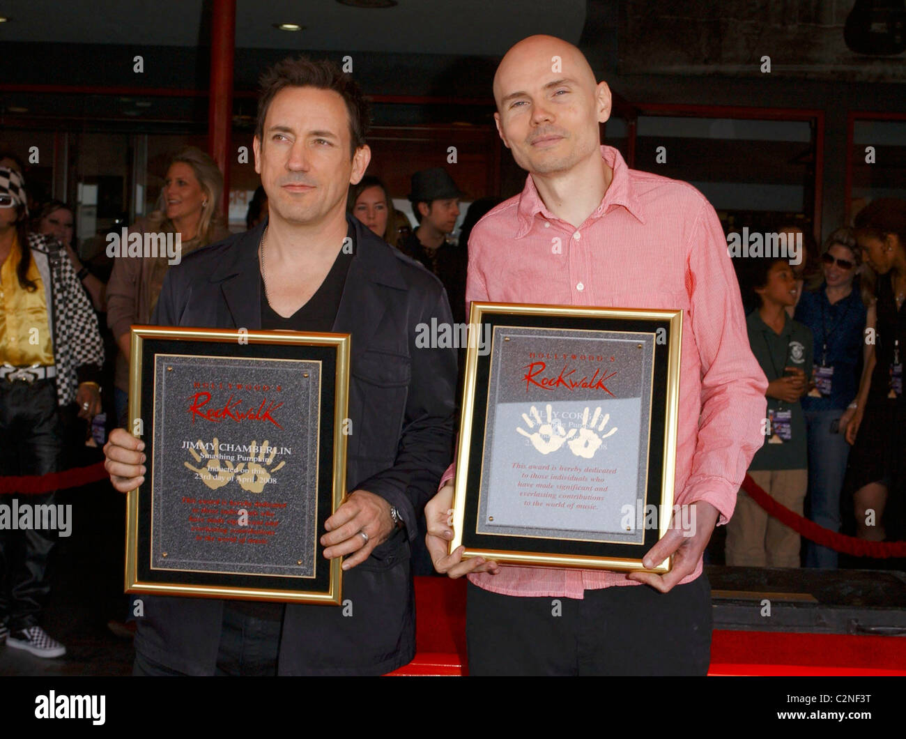Jimmy Chamberlin and Billy Corgan The Smashing Pumpkins get inducted ...