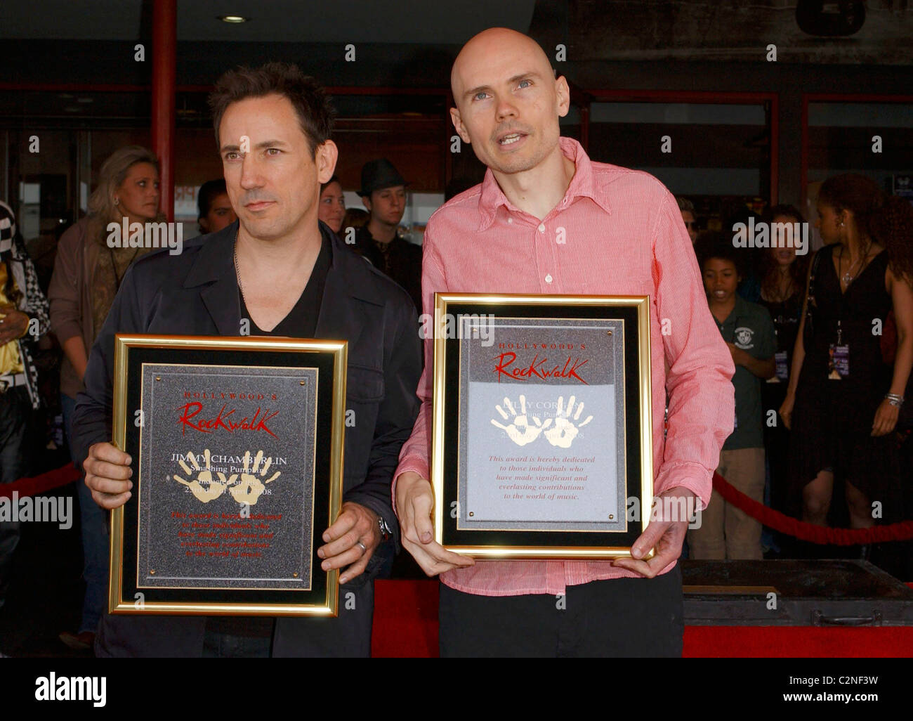 Jimmy Chamberlin and Billy Corgan The Smashing Pumpkins get inducted ...