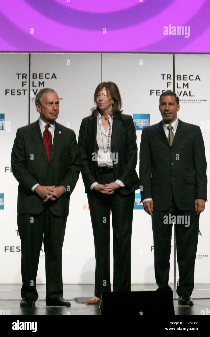 Mayor Michael Bloomberg, Jane Rosenthal and Governor David Paterson 7th ...