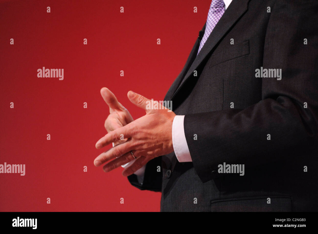 Ed Balls MP attends the Labour Conference 2009 at Brighton, 30th ...