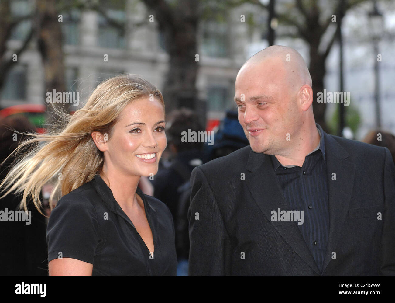 Al Murray and wife Amber UK film premiere of 'Iron Man' at Odeon ...