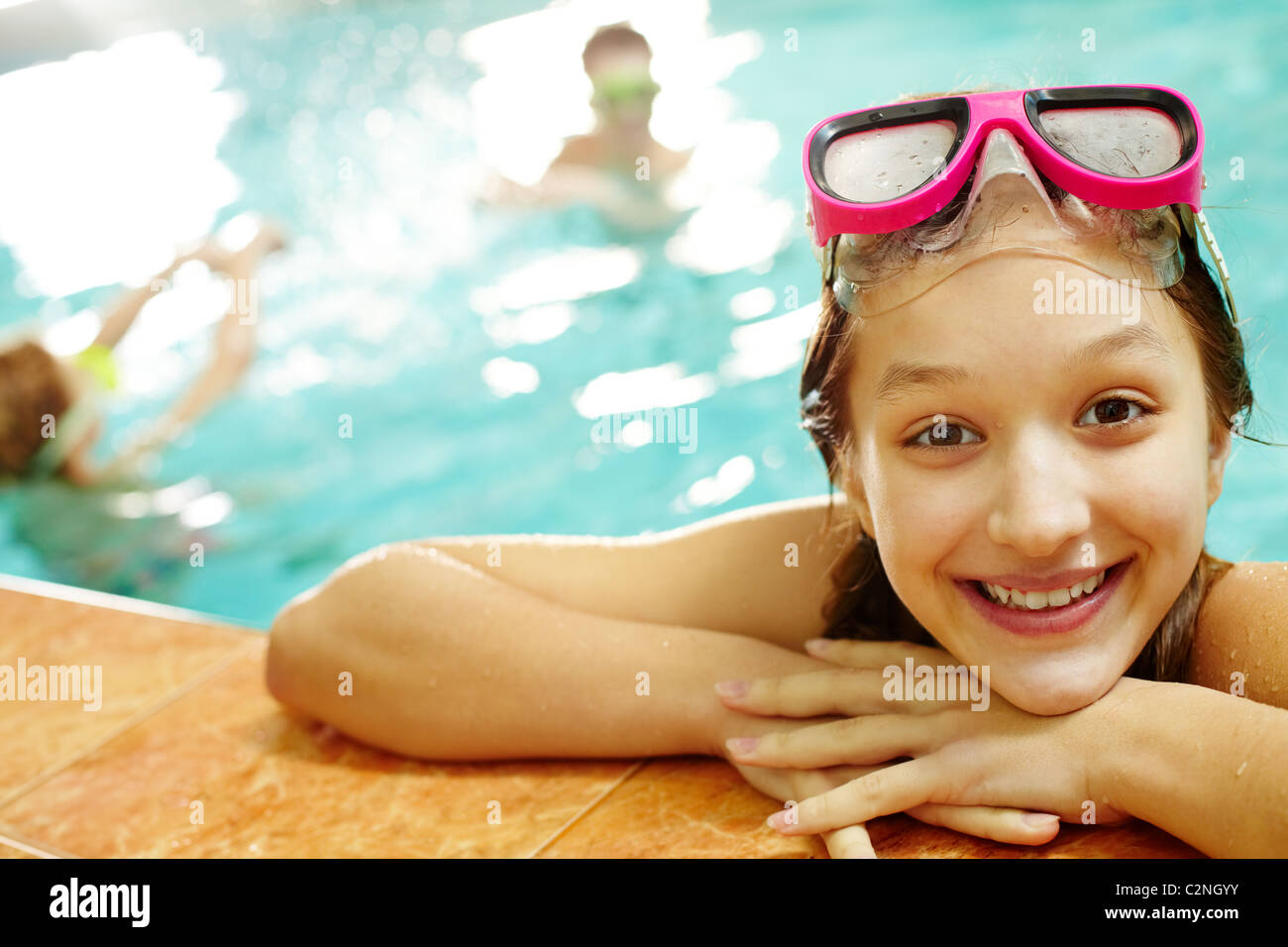 Cheerful Wet Teen Girl High Resolution Stock Photography and Images - Alamy