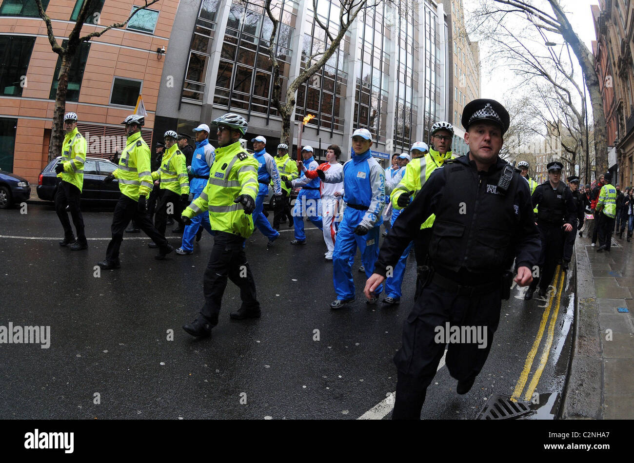Riots break out during the Beijing 2008 Olympic Torch Relay London ...