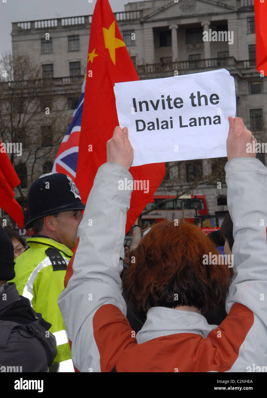 Protests during the Beijing 2008 Olympic Torch Relay London, England ...