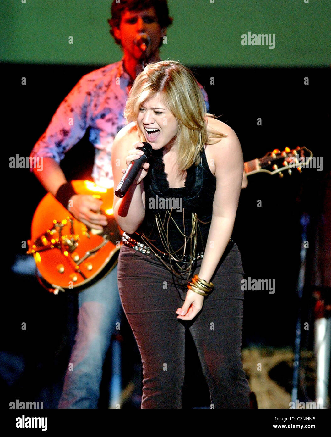 Kelly Clarkson performing in concert at the Heineken Music Hall ...