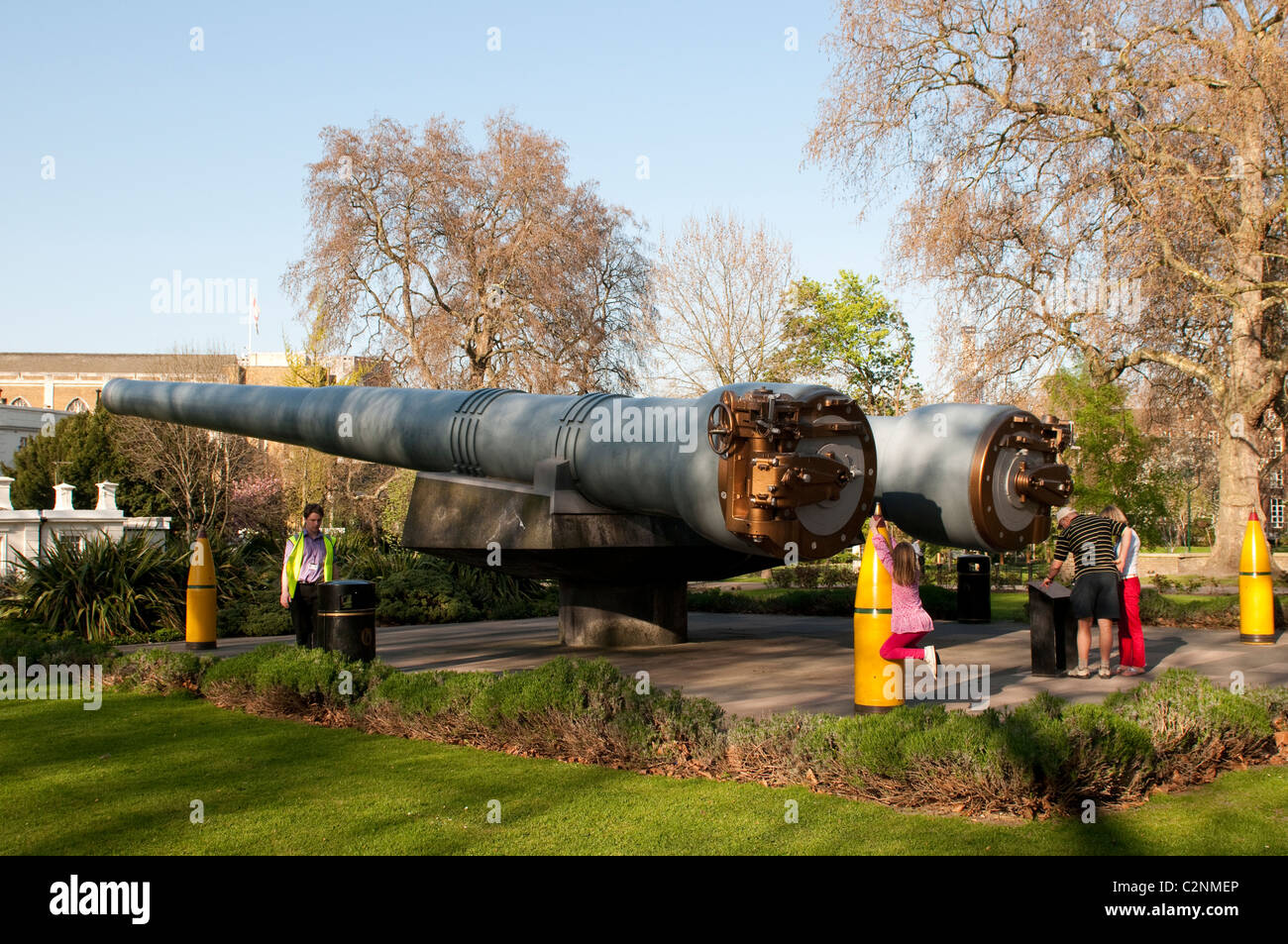 15 inch guns from HMS Ramillies and HMS Roberts outside Imperial War ...