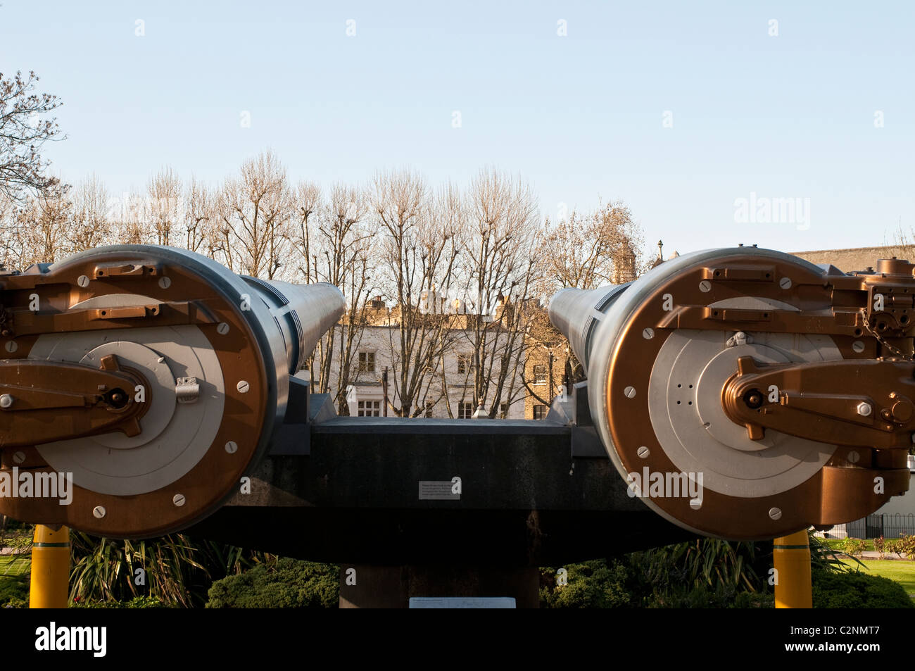 15 inch guns from HMS Ramillies and HMS Roberts outside Imperial War ...
