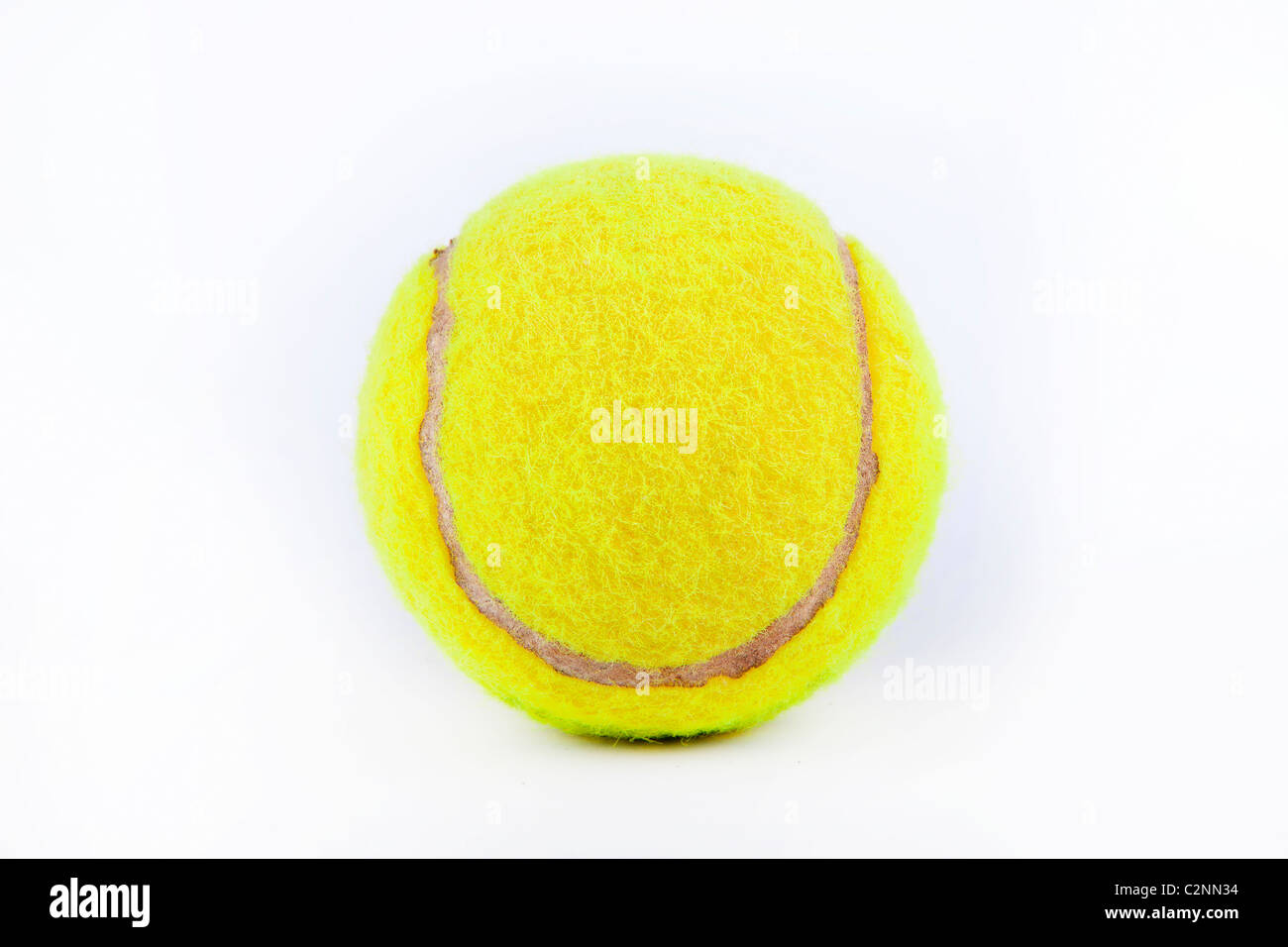 Tennis ball on white background Stock Photo - Alamy