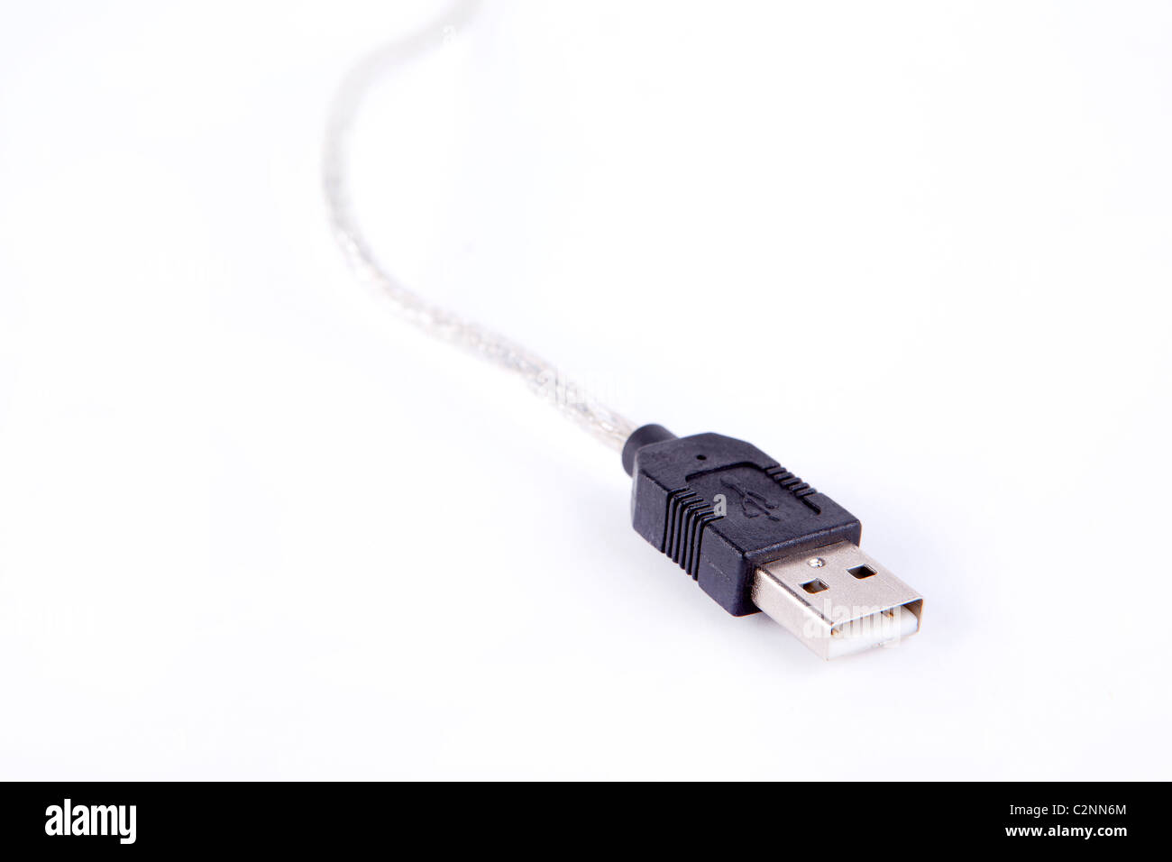 USB plug on white background Stock Photo - Alamy
