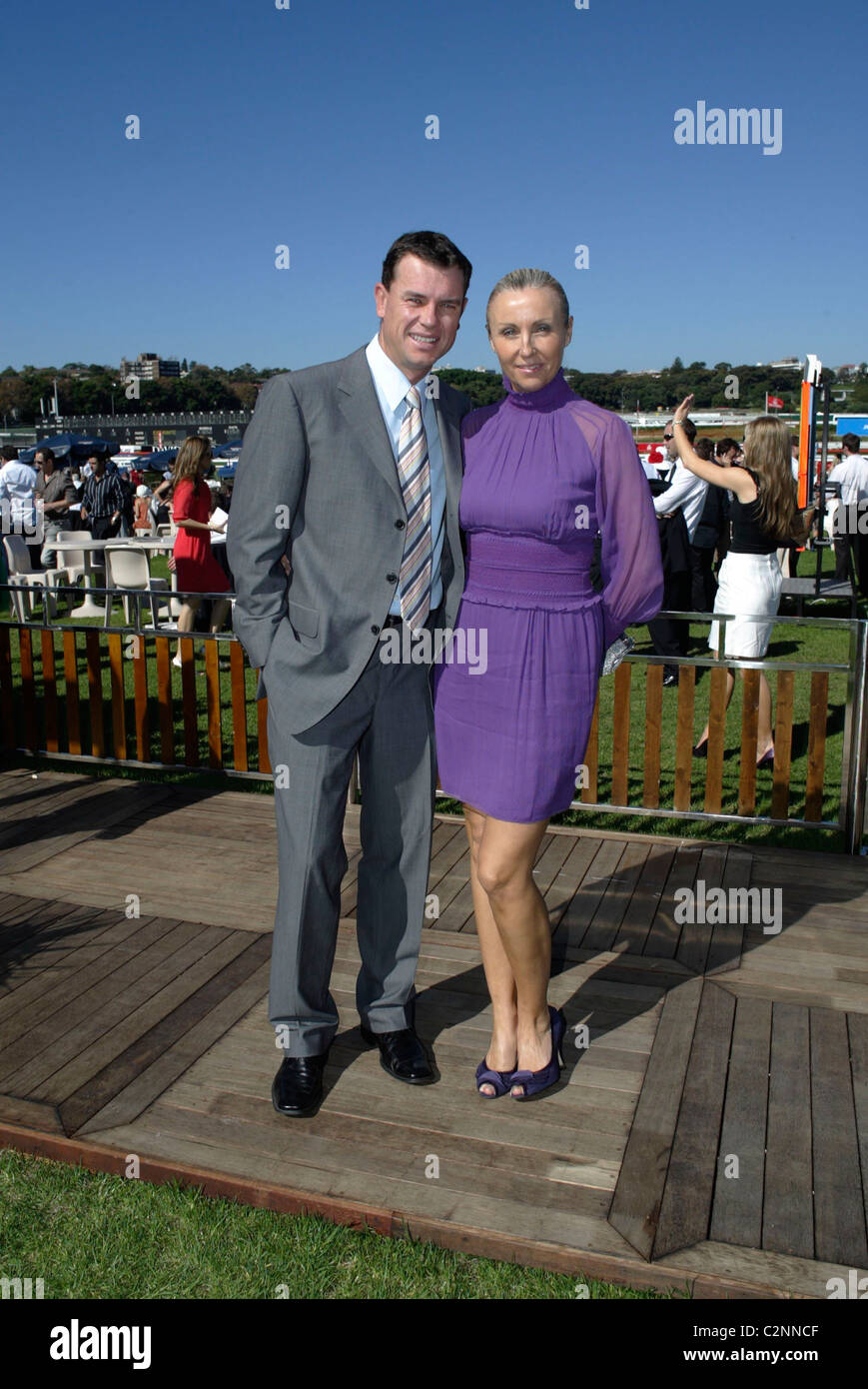 Mark Ferguson and Jane Ferguson The Doncaster Day racing carnival at ...