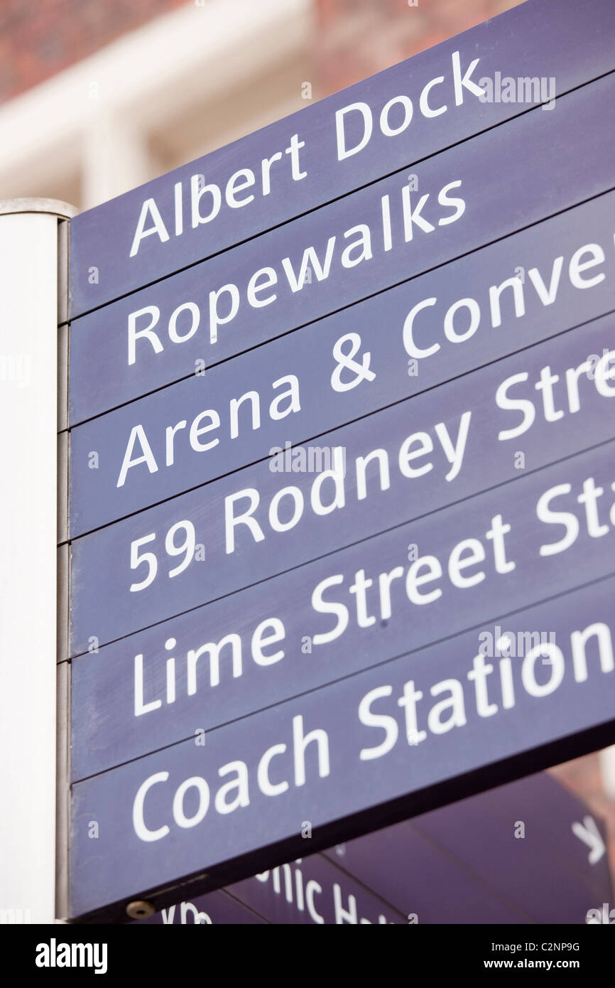 Street sign in Liverpool, Merseyside, England, UK Stock Photo - Alamy