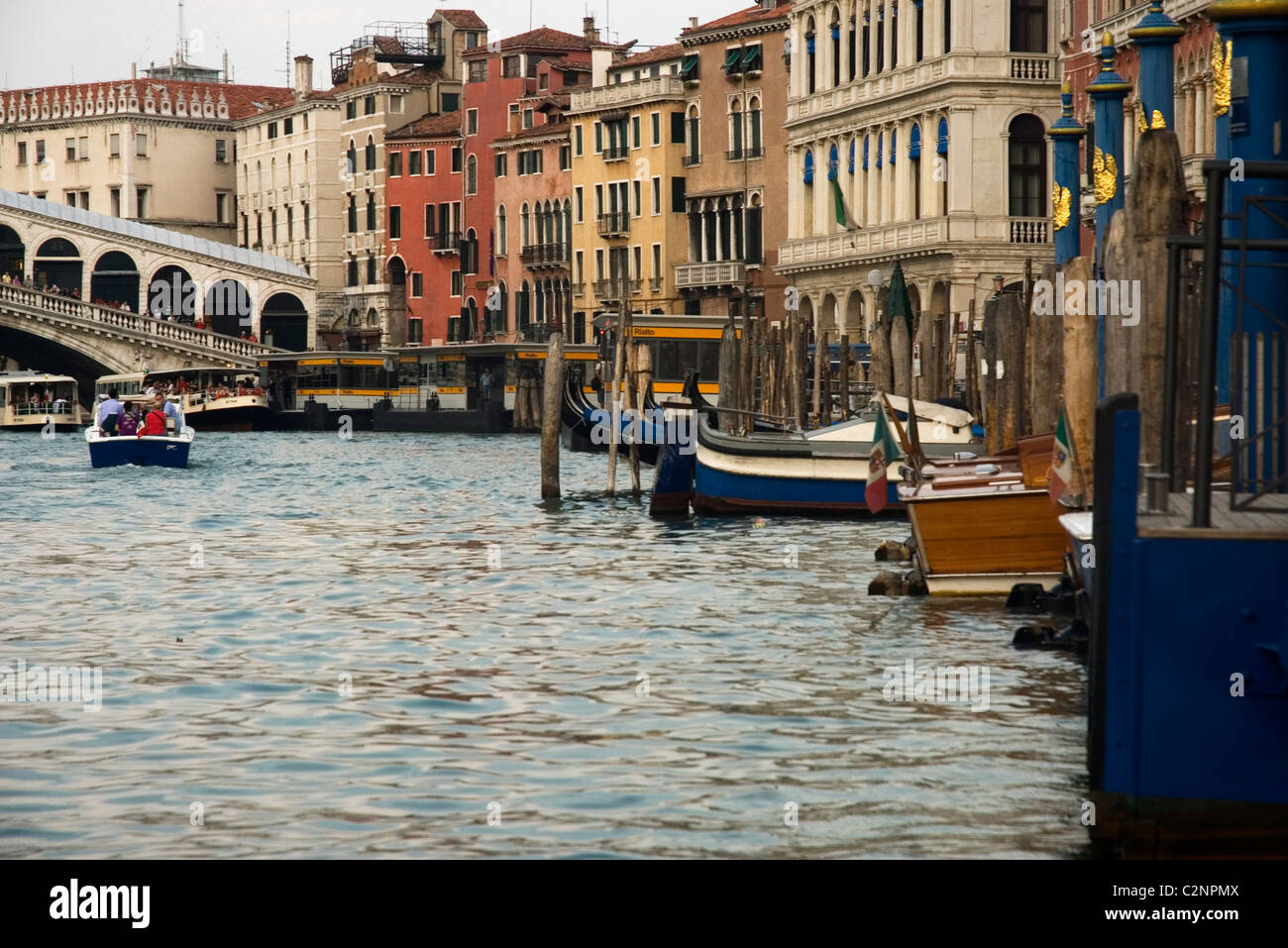 View of the Grand Canal, from Rialto Bridge, Venice, Italy Stock Photo ...