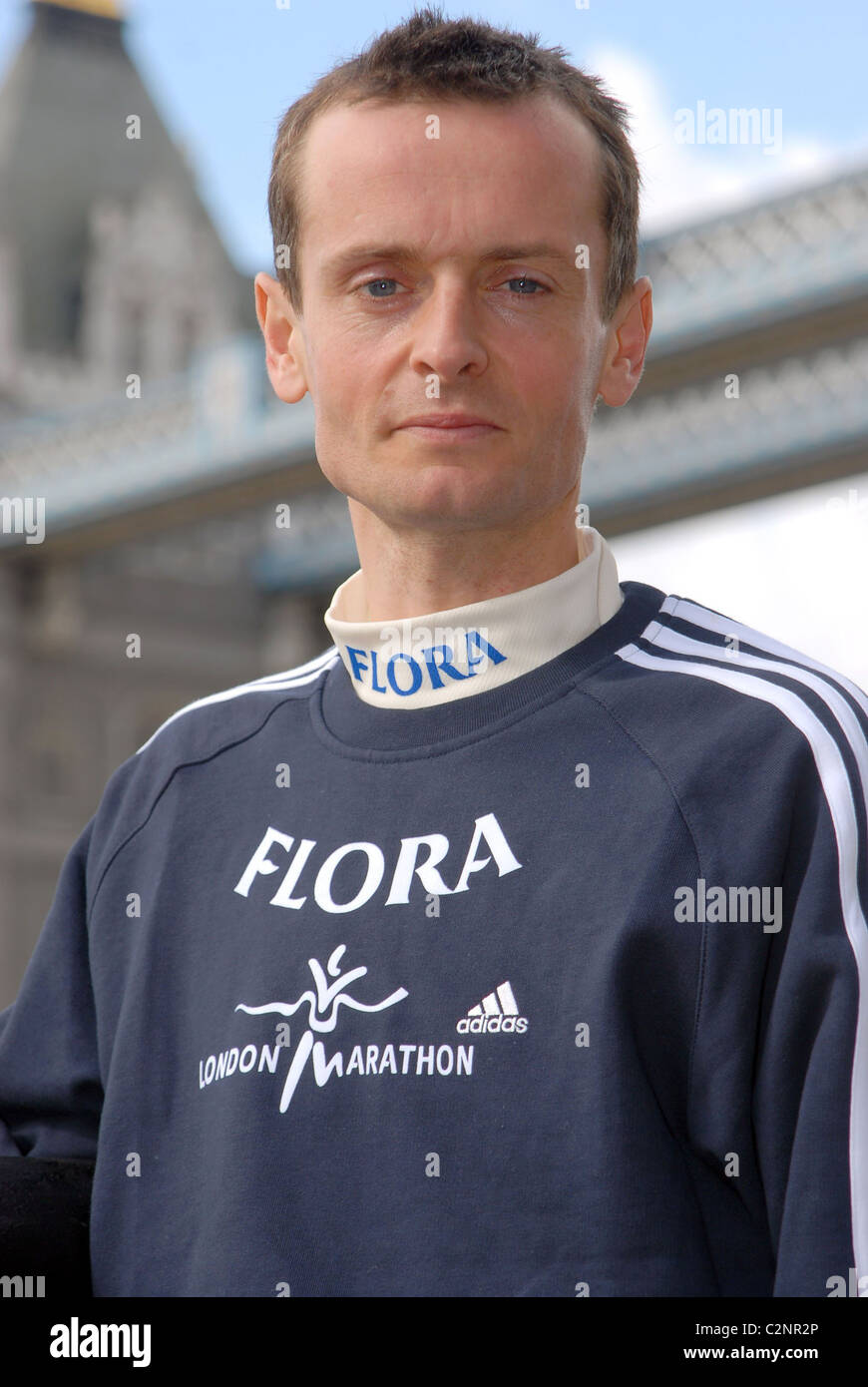 British Elite Runner Dan Robinson London Marathon 2008 - Photocall ...