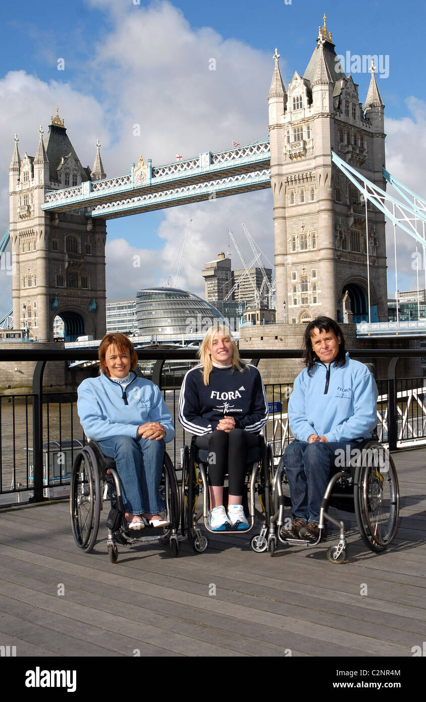 Tanni Gray Thompson, Shelly Woods (GBR) and Sandra Graf (Sui) London ...