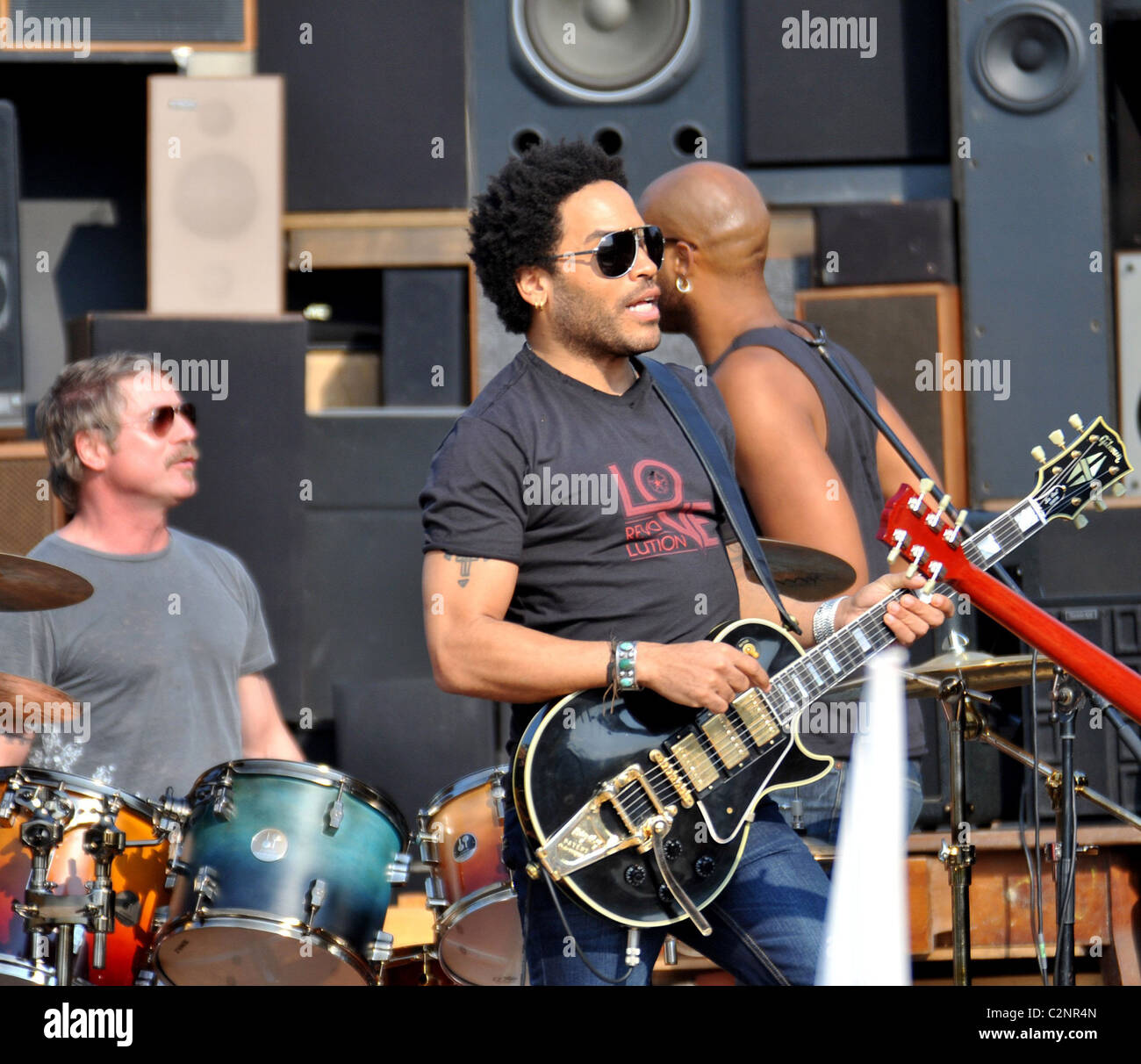 Lenny Kravitz on the set of a new Levi's commercial Prague, Czech ...