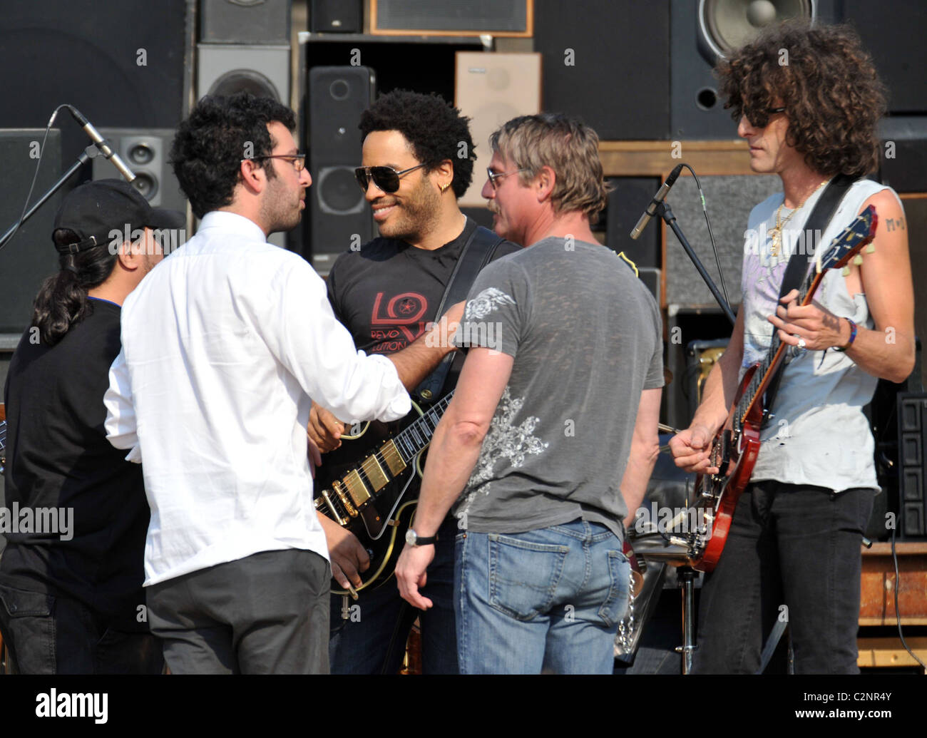 Lenny Kravitz on the set of a new Levi's commercial Prague, Czech ...