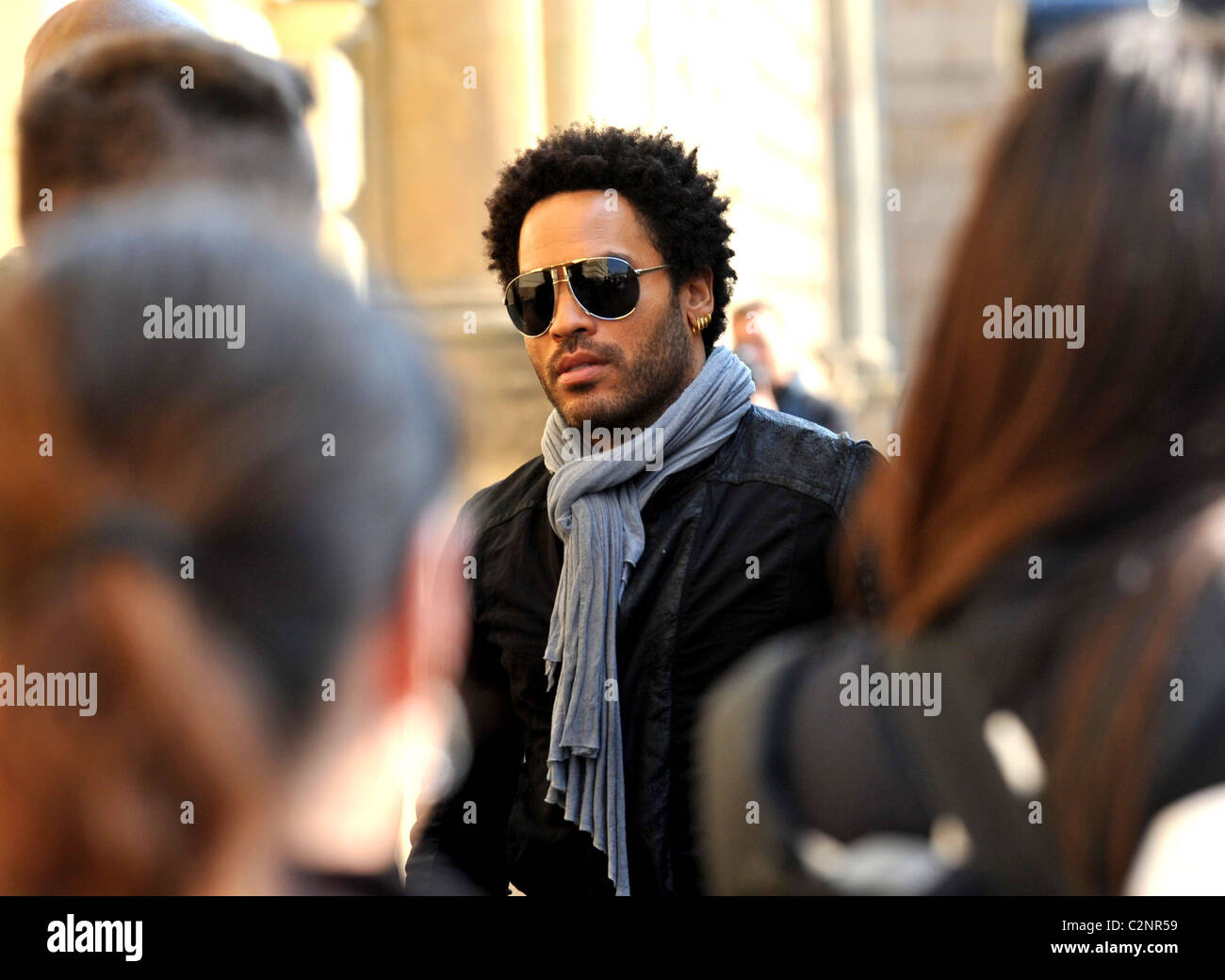 Lenny Kravitz on the set of a new Levi's commercial Prague, Czech ...