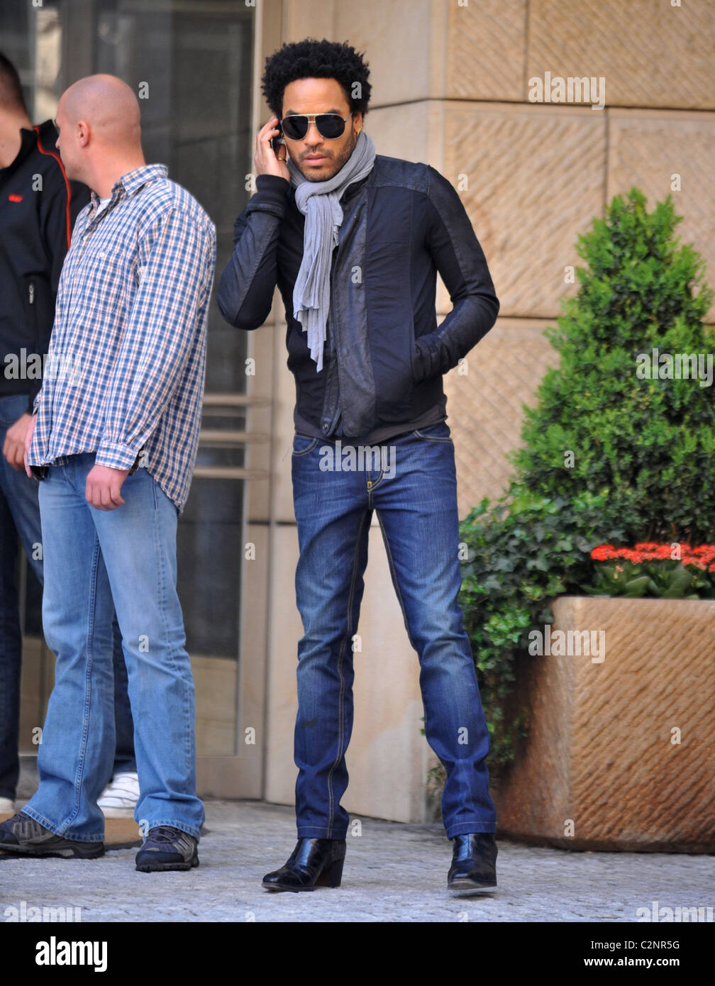 Lenny Kravitz on the set of a new Levi's commercial Prague, Czech ...