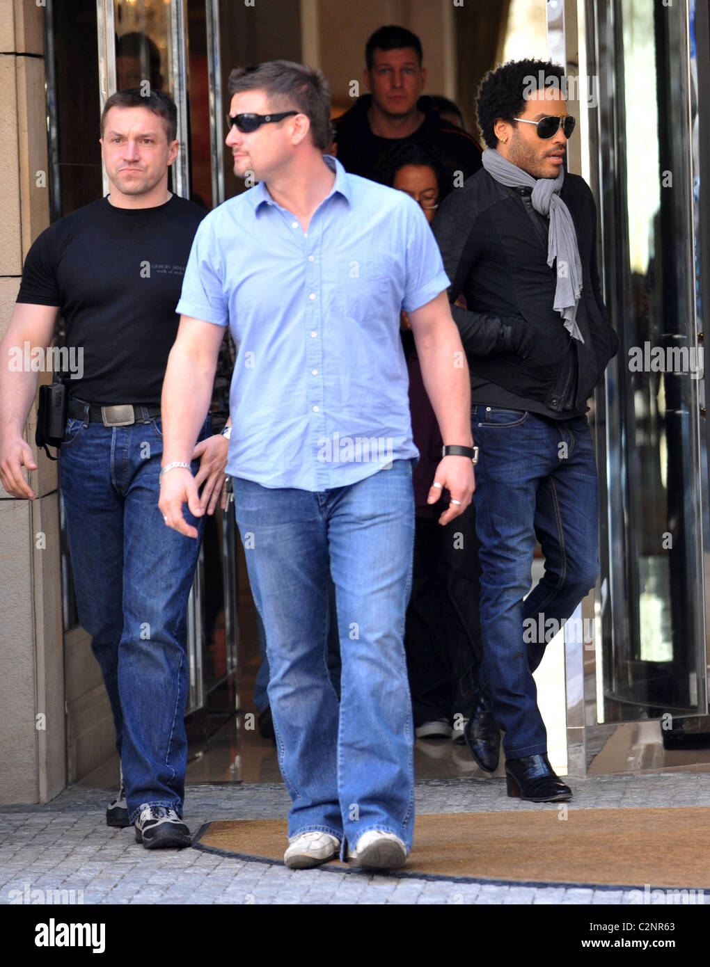 Lenny Kravitz on the set of a new Levi's commercial Prague, Czech ...