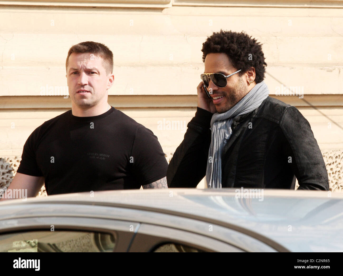Lenny Kravitz on the set of a new Levi's commercial Prague, Czech ...