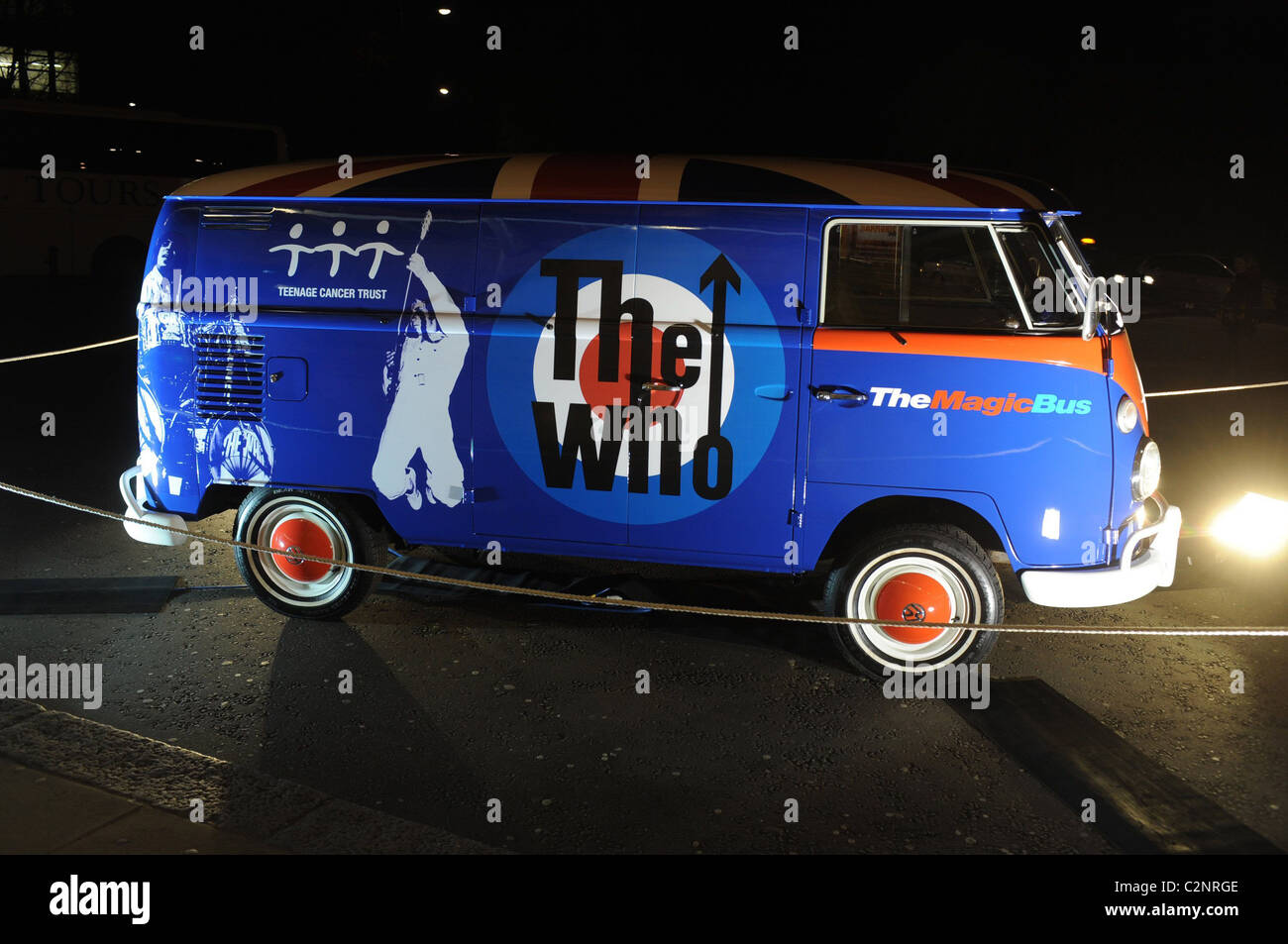 The Who's iconic Volkswagen 'Magic Bus' on display at the Royal Albert ...