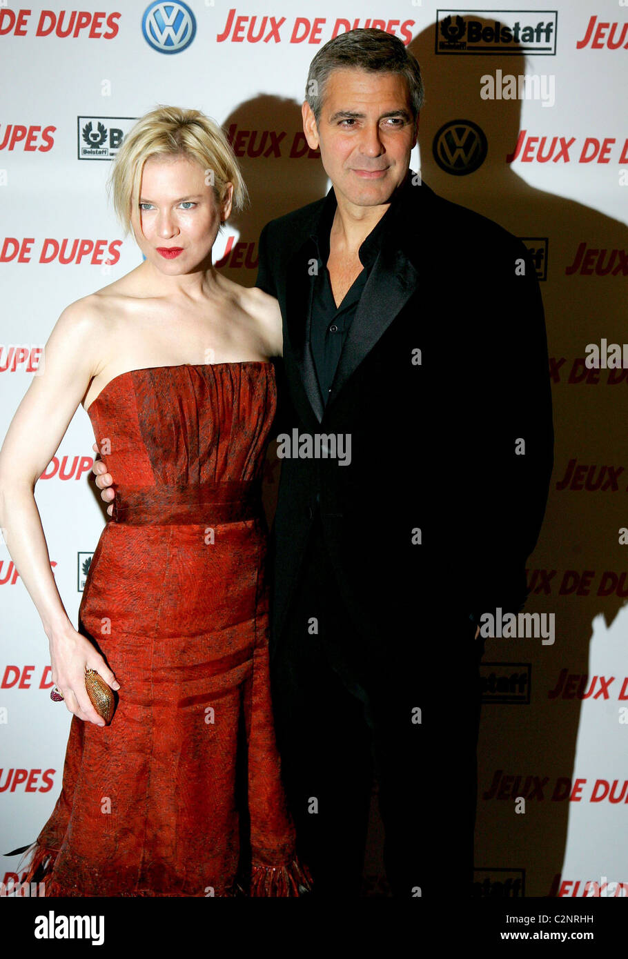 Renee Zellweger and George Clooney French premiere of 'Leatherheads ...