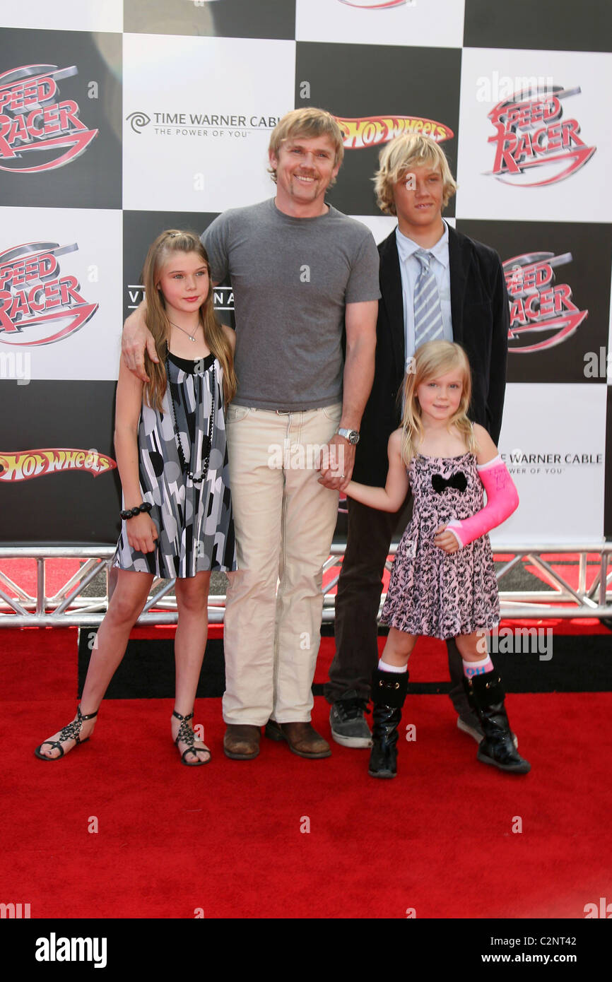 Rick Schroeder and Family 'Speed Racer' premiere held at the Nokia ...