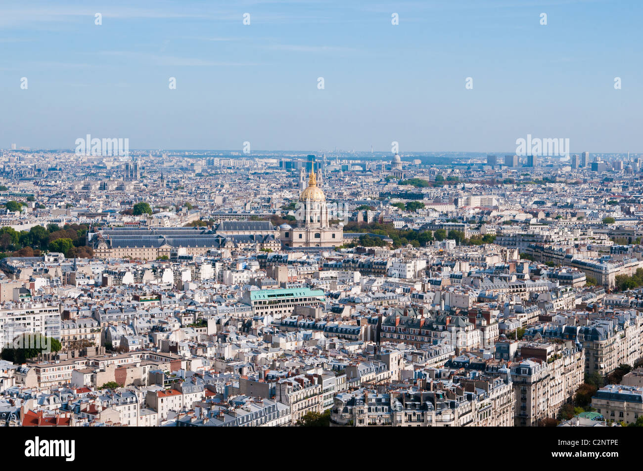 Aerial panoramic view of Paris Stock Photo - Alamy