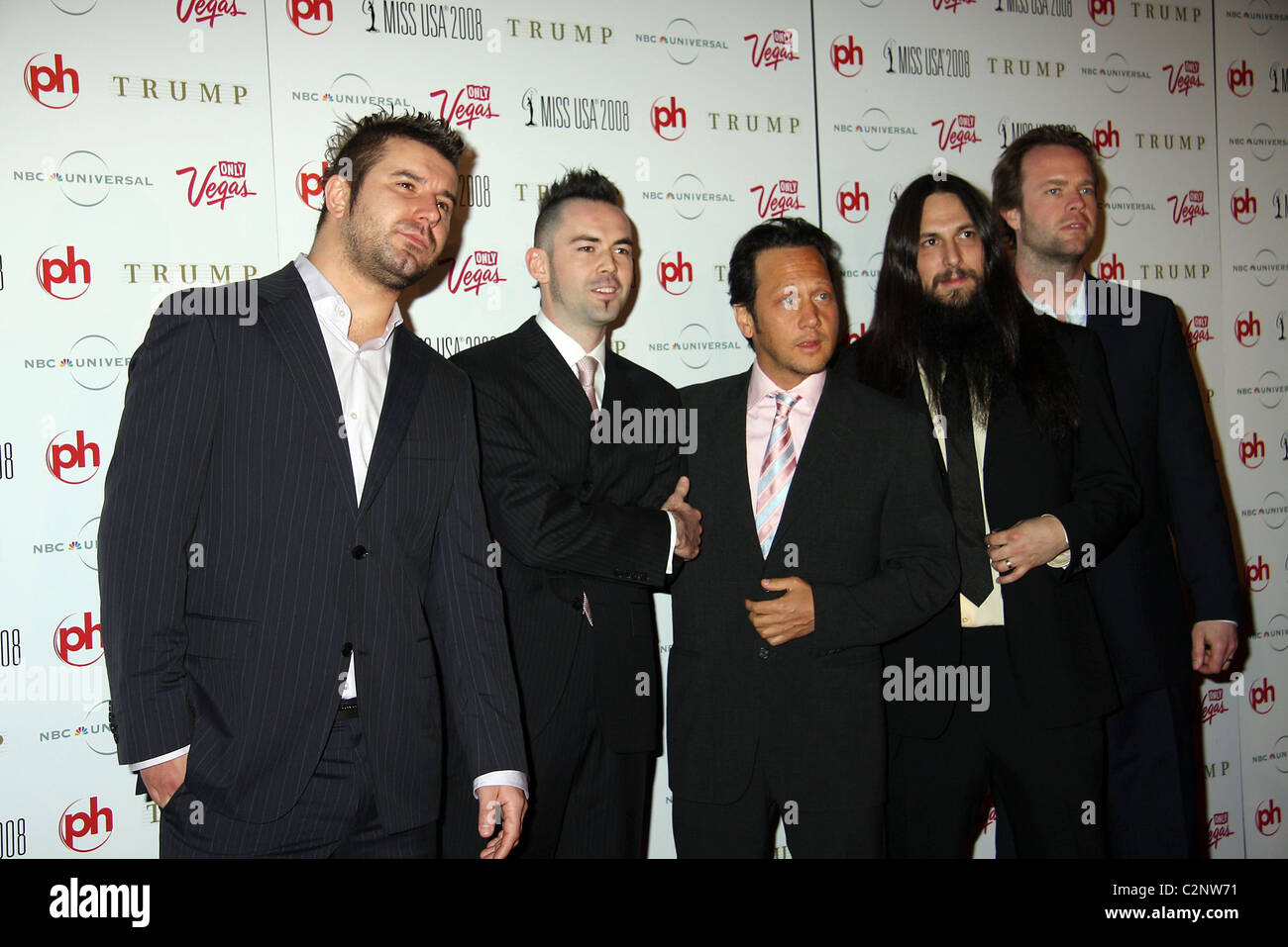 Rob Schneider and Finger 11 The 57th Annual Miss USA Competion held at ...