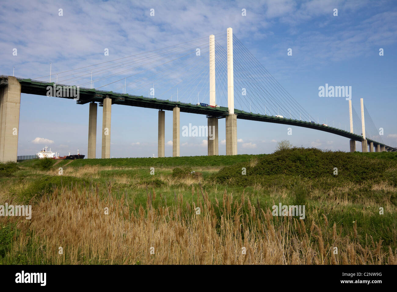 The Queen Elizabeth II Bridge dartford river thames M25 crossing london ...