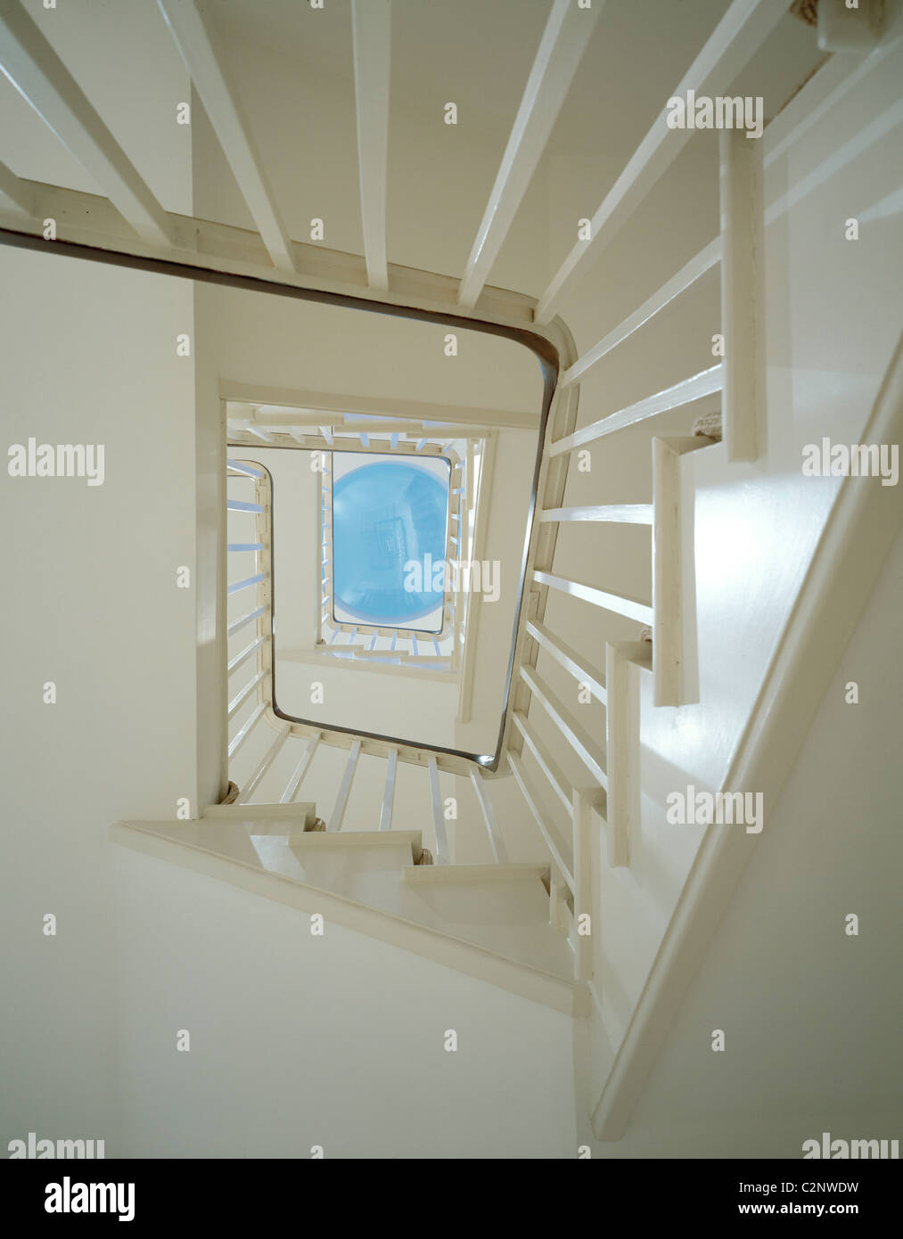 Conversion 70's House, London. Stair Stock Photo - Alamy