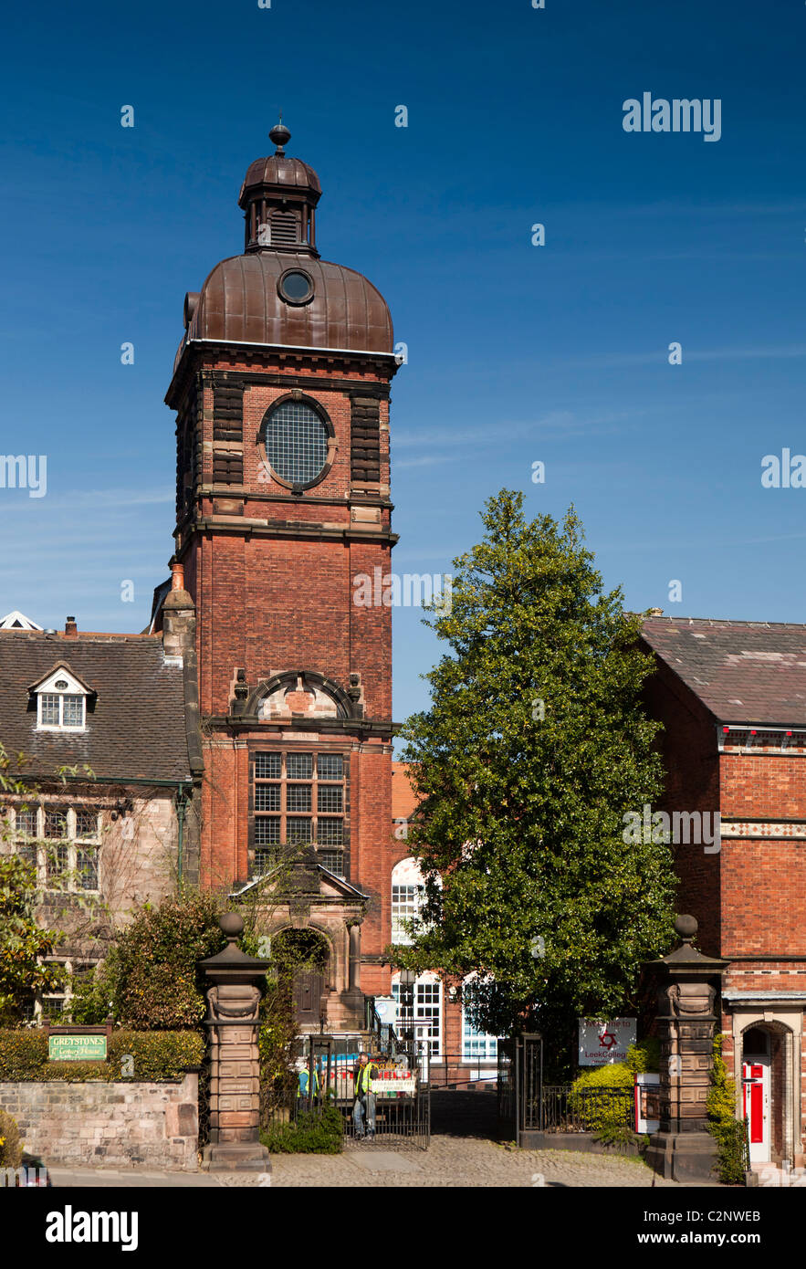 UK, England, Staffordshire, Leek, Stockwell Street, Nicholson Institute ...