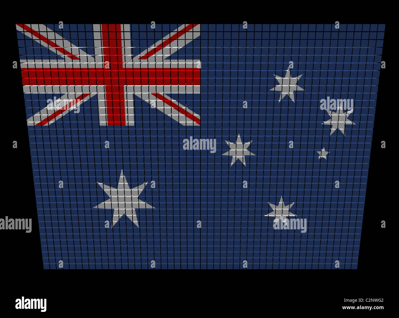 Stacks of containers with Australia flag illustration Stock Photo - Alamy