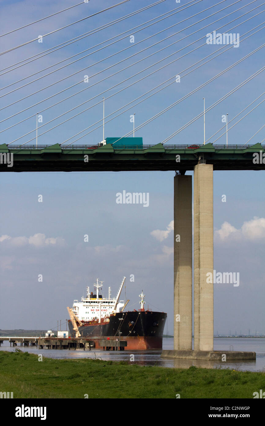 The Queen Elizabeth II Bridge dartford river thames M25 crossing london ...