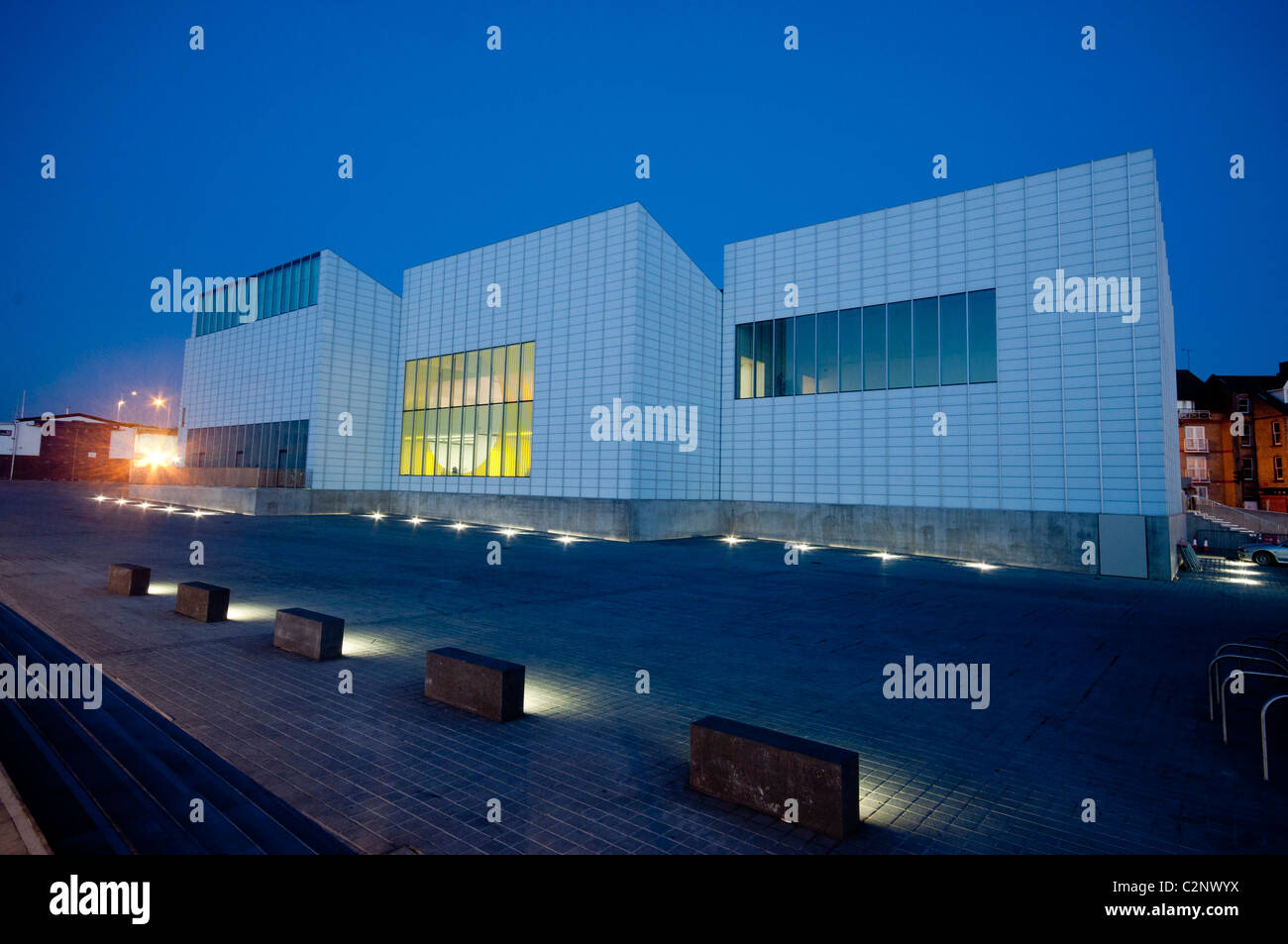Turner Contemporary gallery exterior at night Stock Photo - Alamy