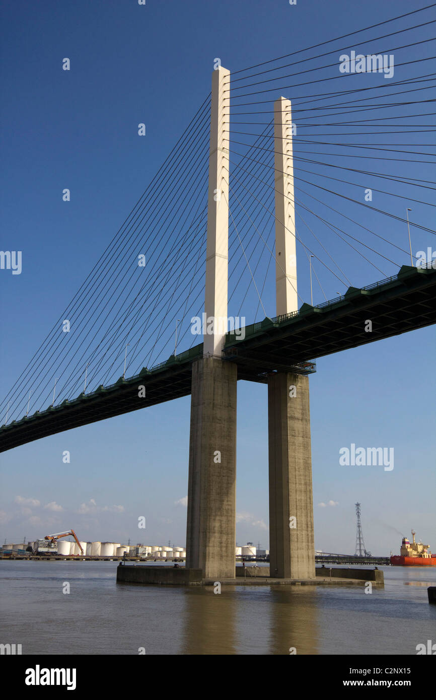 The Queen Elizabeth II Bridge dartford river thames M25 crossing london ...