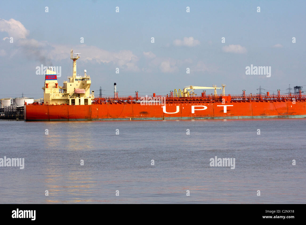 ships berthed river thames dartford kent england uk Stock Photo - Alamy