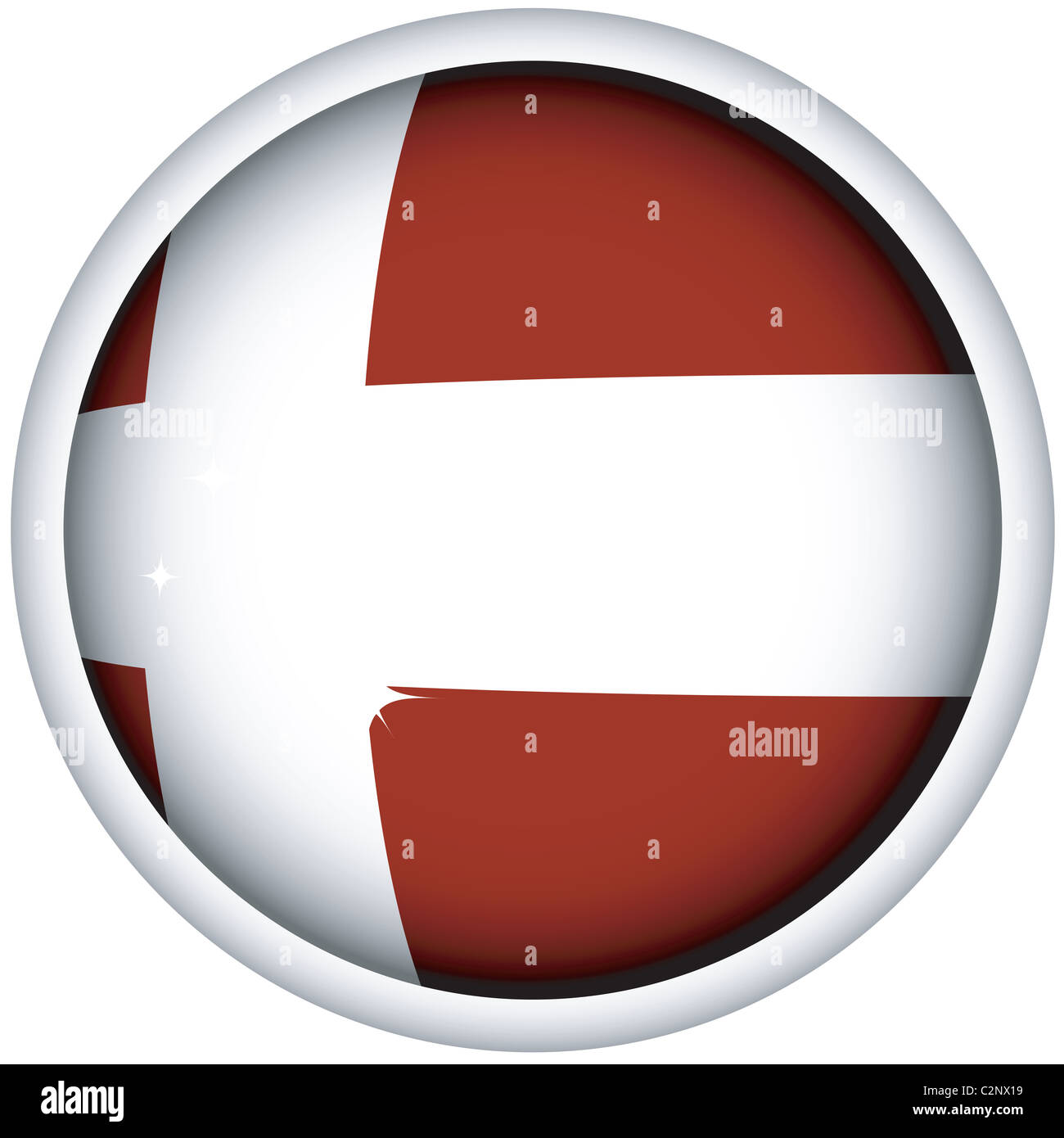 Danish flag button Stock Photo - Alamy