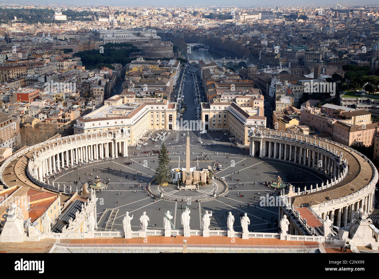 vatican square from the roof Stock Photo - Alamy