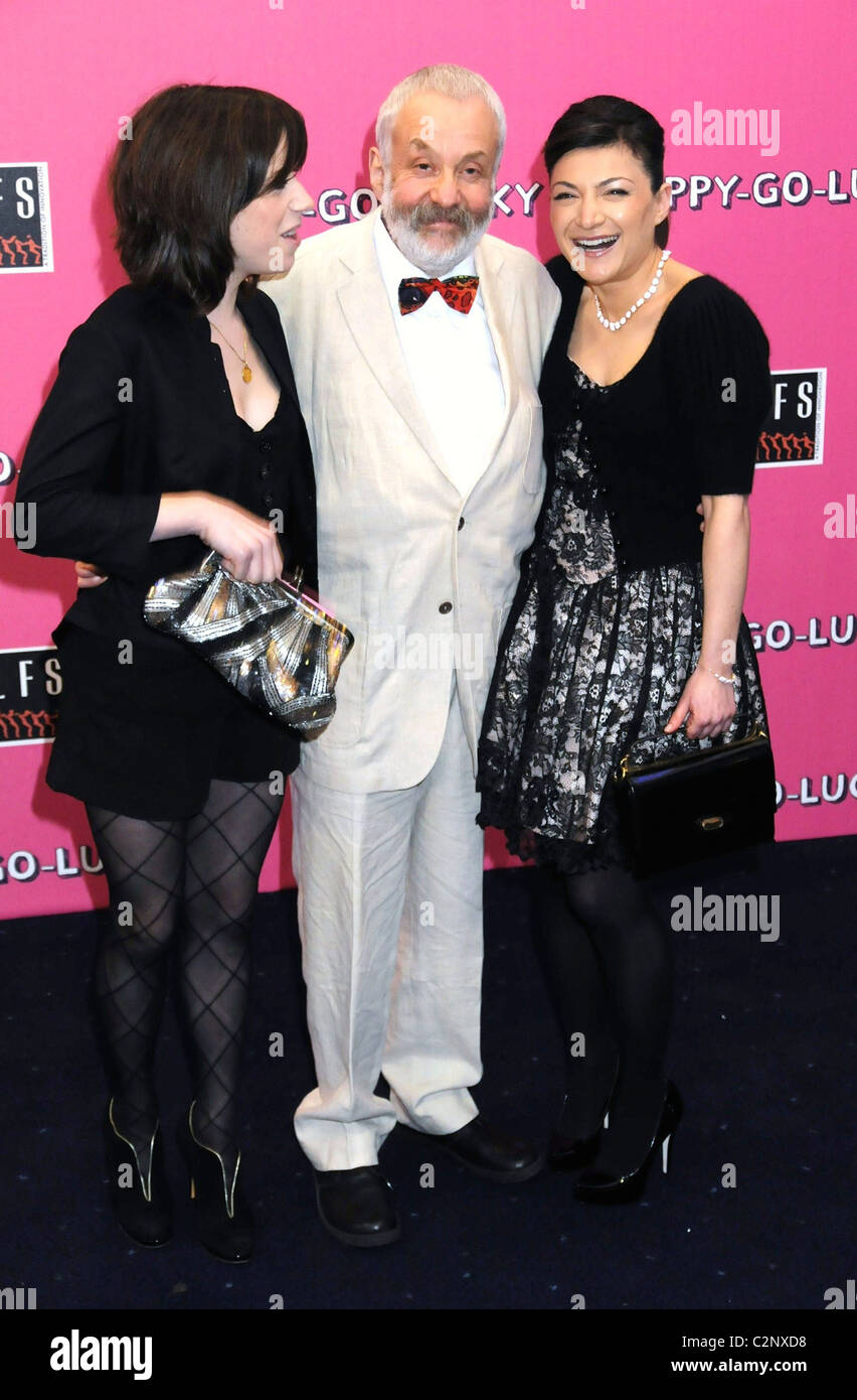 Sally Hawkins, Mike Leigh and Alexis Zegerman UK premiere of 'Happy-Go ...