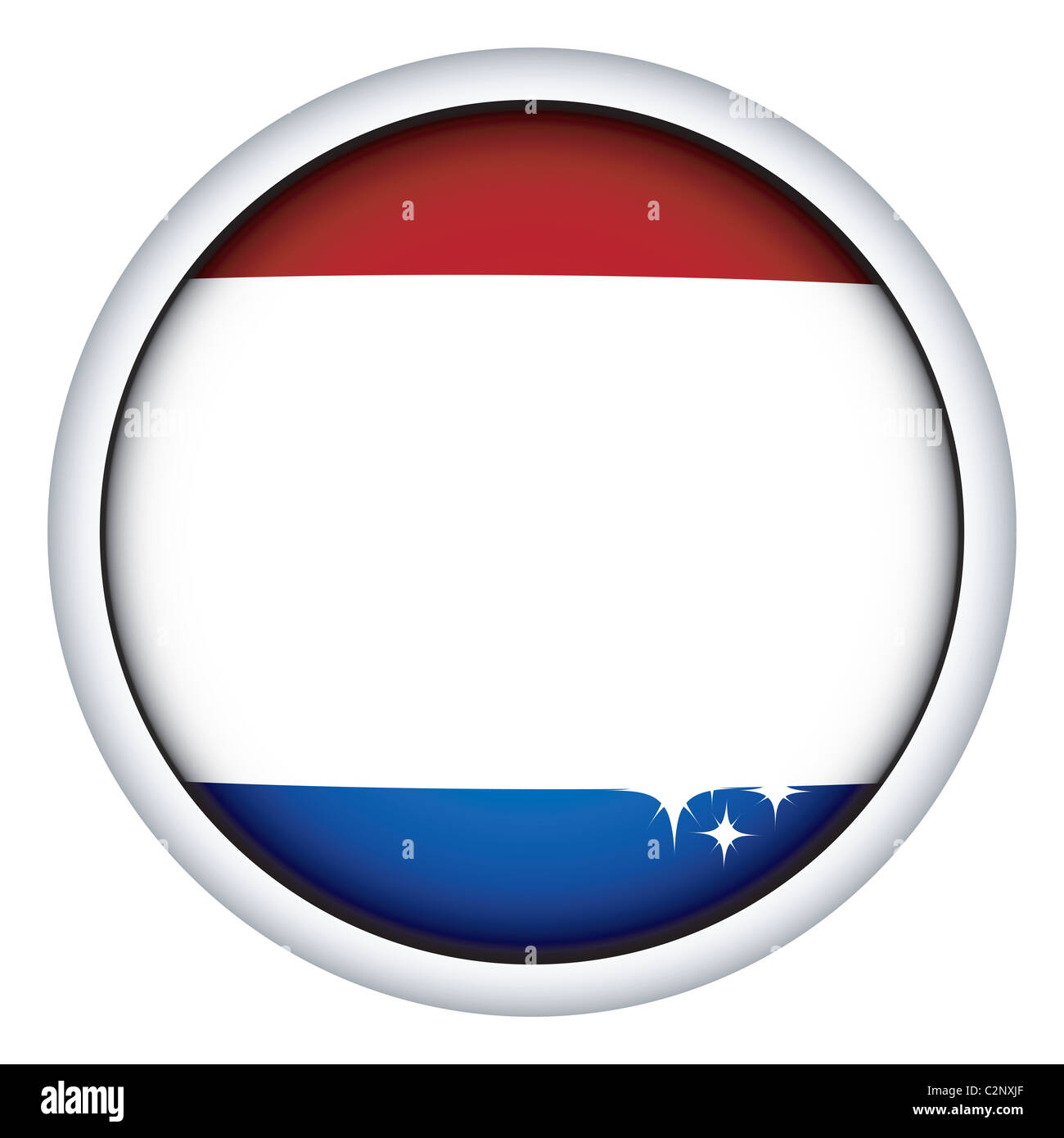 Dutch flag button Stock Photo - Alamy