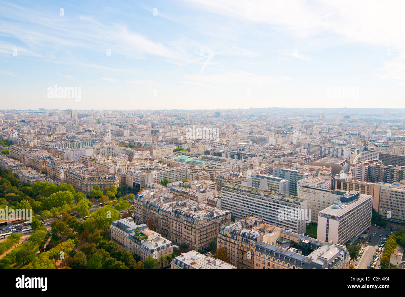 Aerial panoramic view of Paris Stock Photo - Alamy